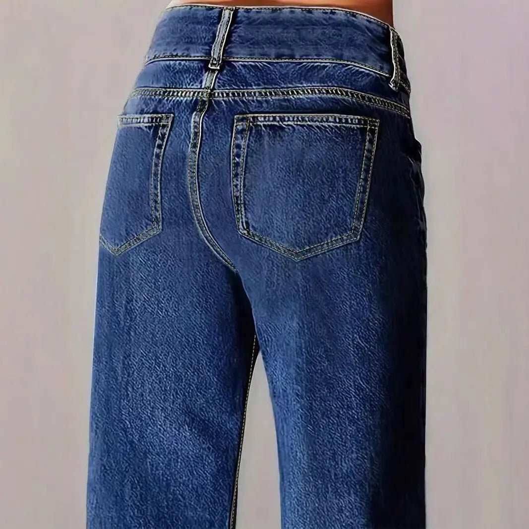 Le Jean femme loose taille mi-haute – confort & style moderne – SecretBombe